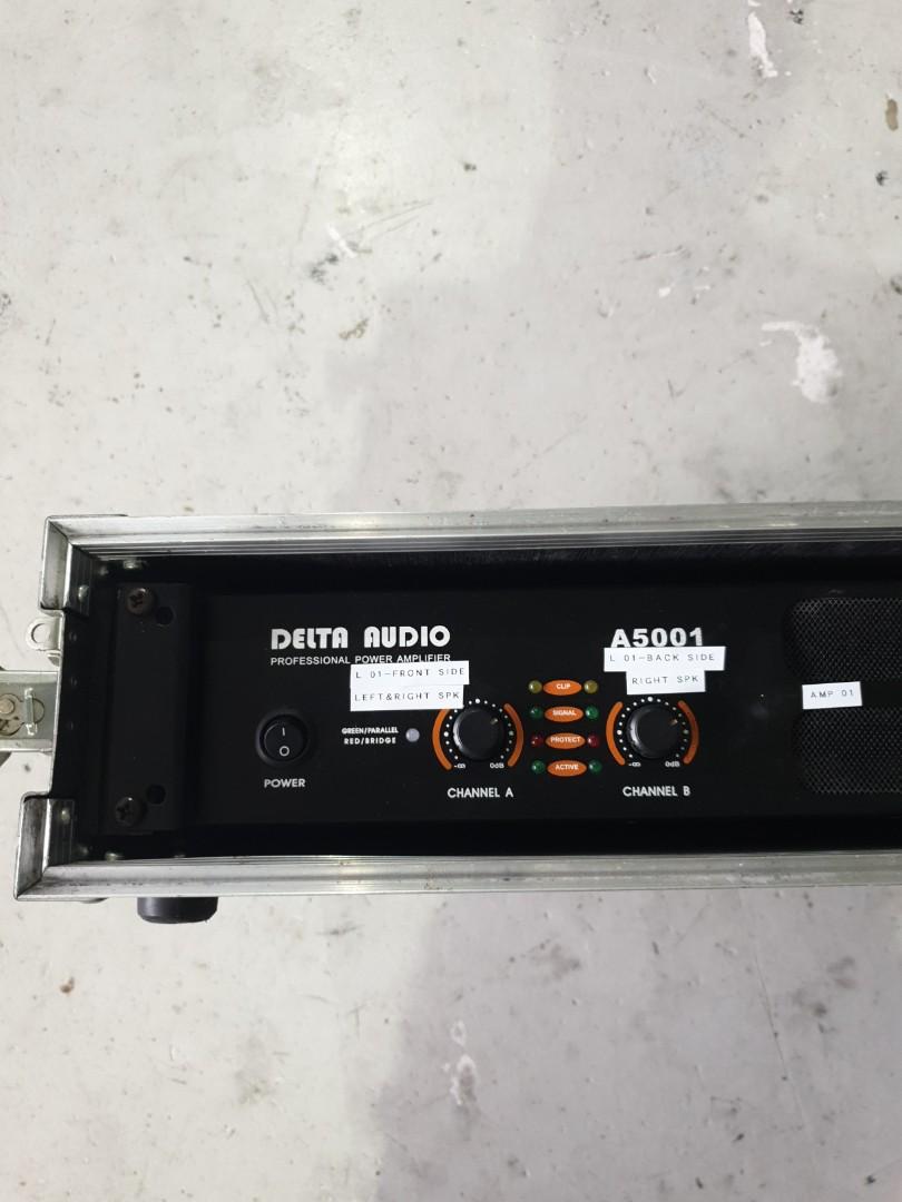 Delta Audio A5001 Power Amplifier 500watt, Audio, Soundbars, Speakers ...