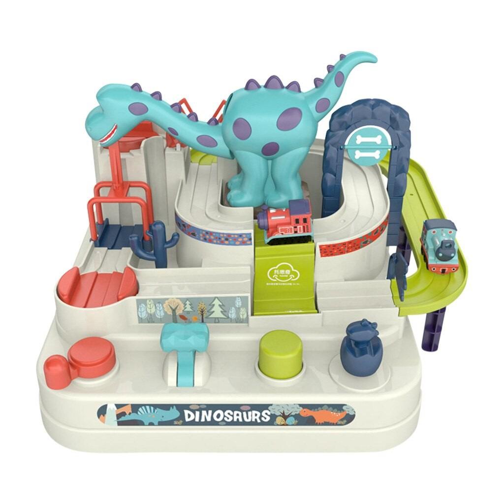 Dinosaur Adventure Track Toy Set Rail Car Model Set Mechanical Track ...