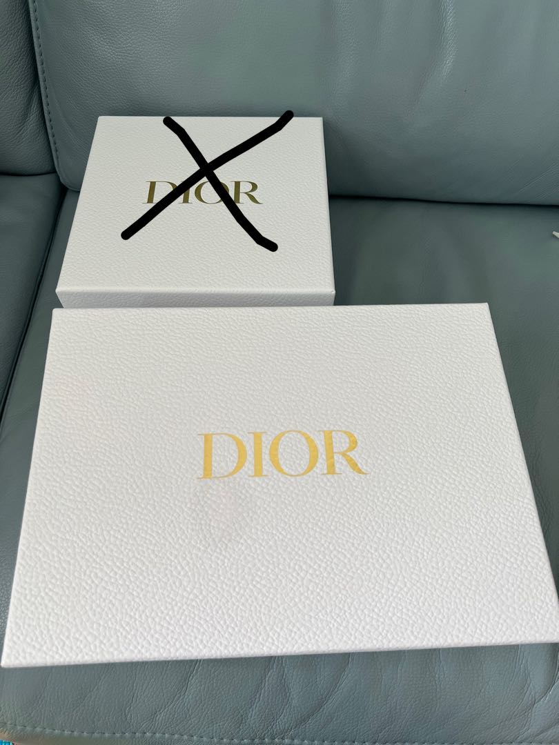 Dior box 紙盒, 名牌, 飾物及配件 - Carousell