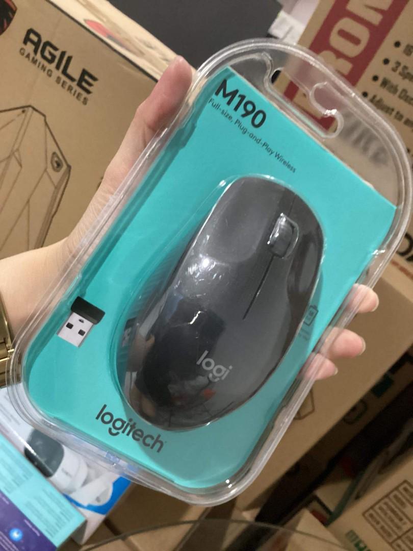 ‼️DIRECT‼️Logitech M190 Wireless Mouse Charcoal, Computers & Tech, Parts & Accessories, Mouse ...