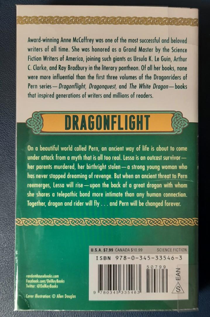 Dragonflight (The Dragonriders of Pern #1) by Anne McCaffrey, Hobbies ...