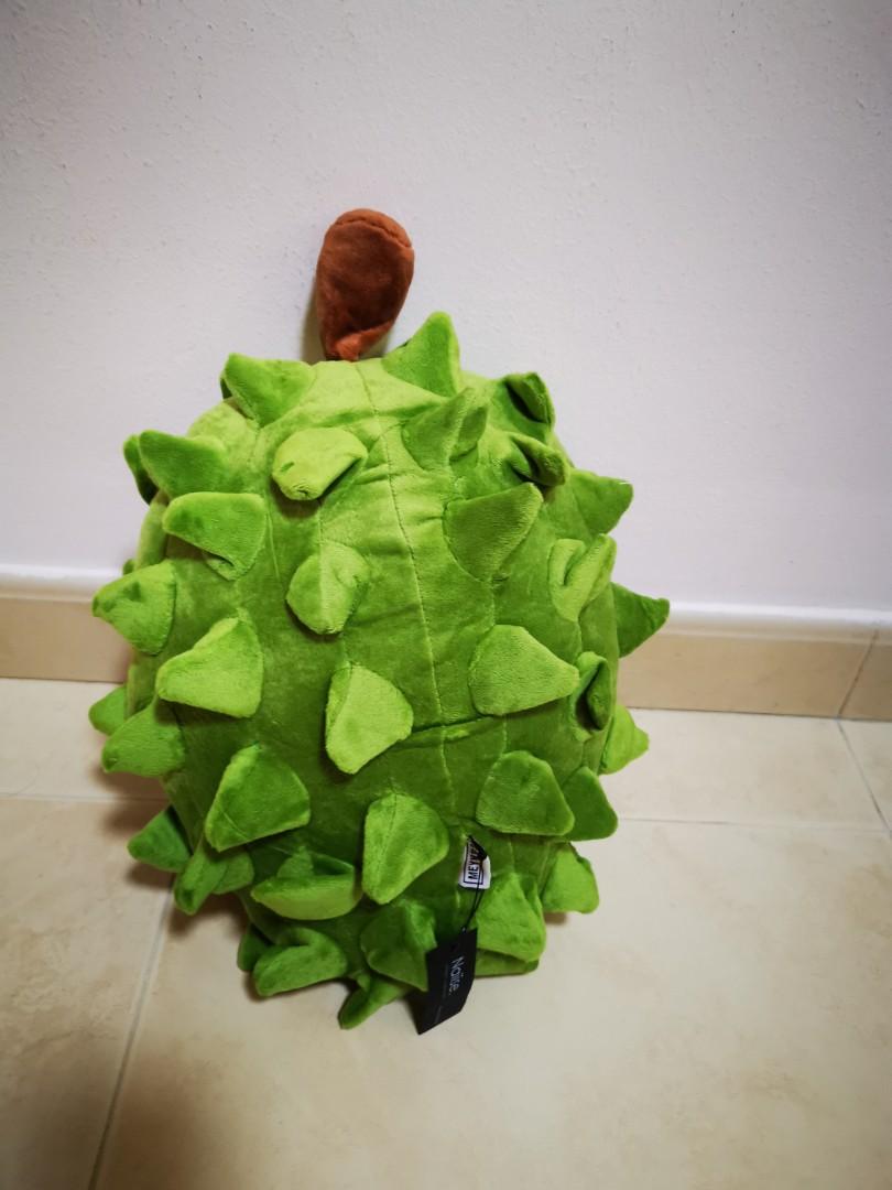 Durian plushie-Huggable version of King of Fruit!, Hobbies & Toys, Toys ...