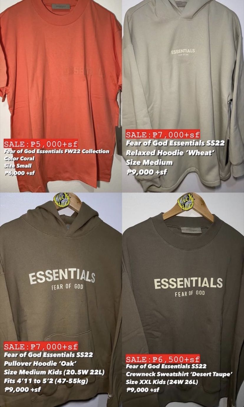 ESSENTIALS FOG, Men's Fashion, Tops & Sets, Tshirts & Polo Shirts on ...