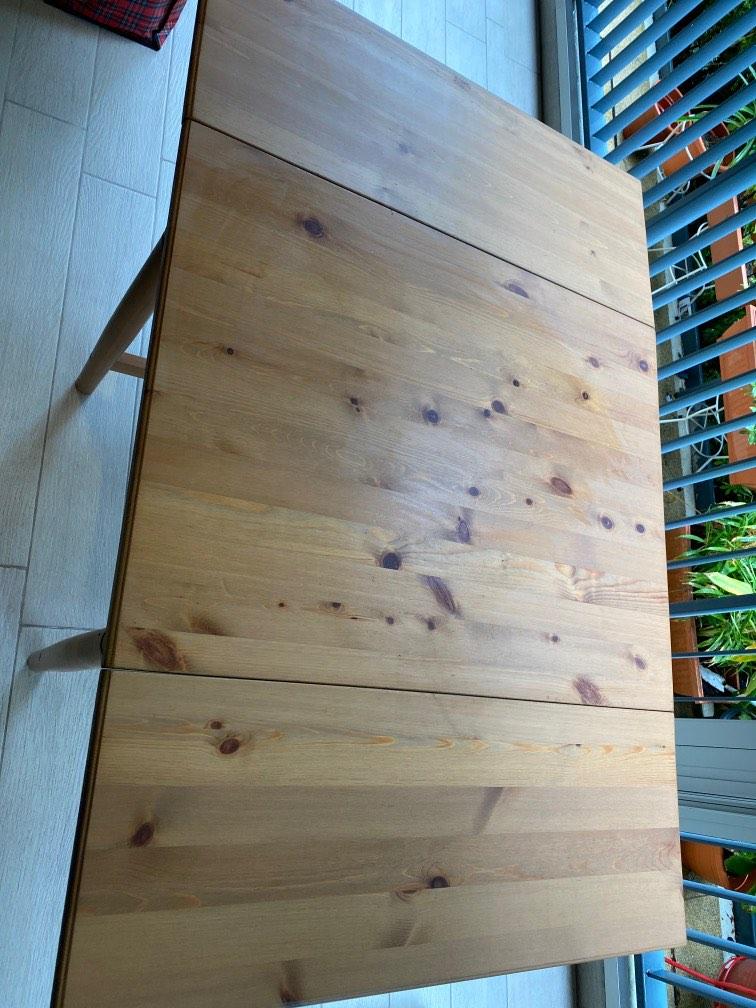 Extendable Pinewood Table, Furniture & Home Living, Furniture, Tables ...