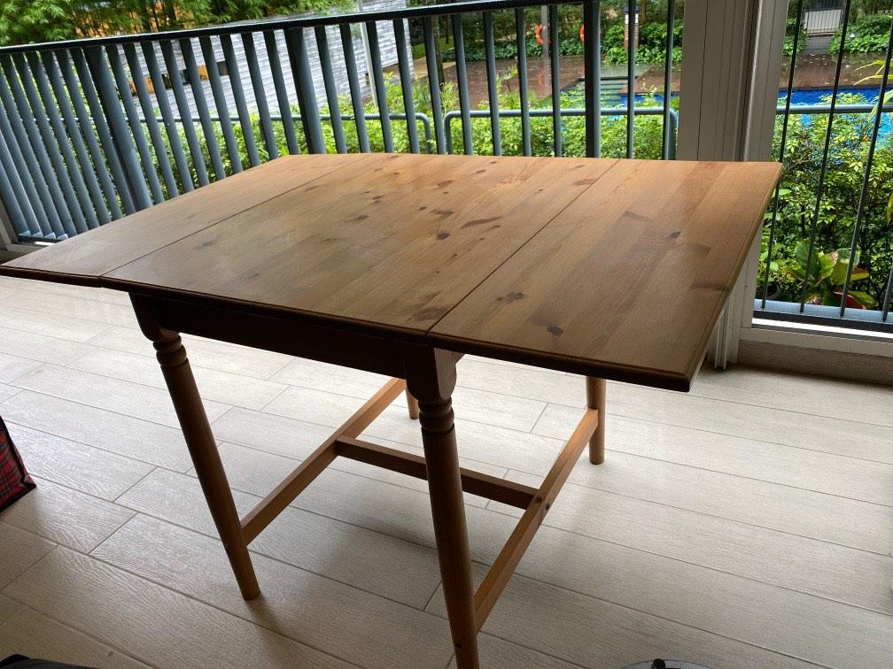 Extendable Pinewood Table, Furniture & Home Living, Furniture, Tables ...