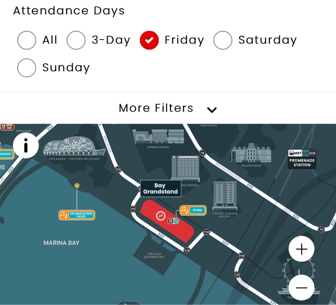 F1 SG GP 2022 Bay Grandstand-Marshmellow Concert, Tickets & Vouchers ...