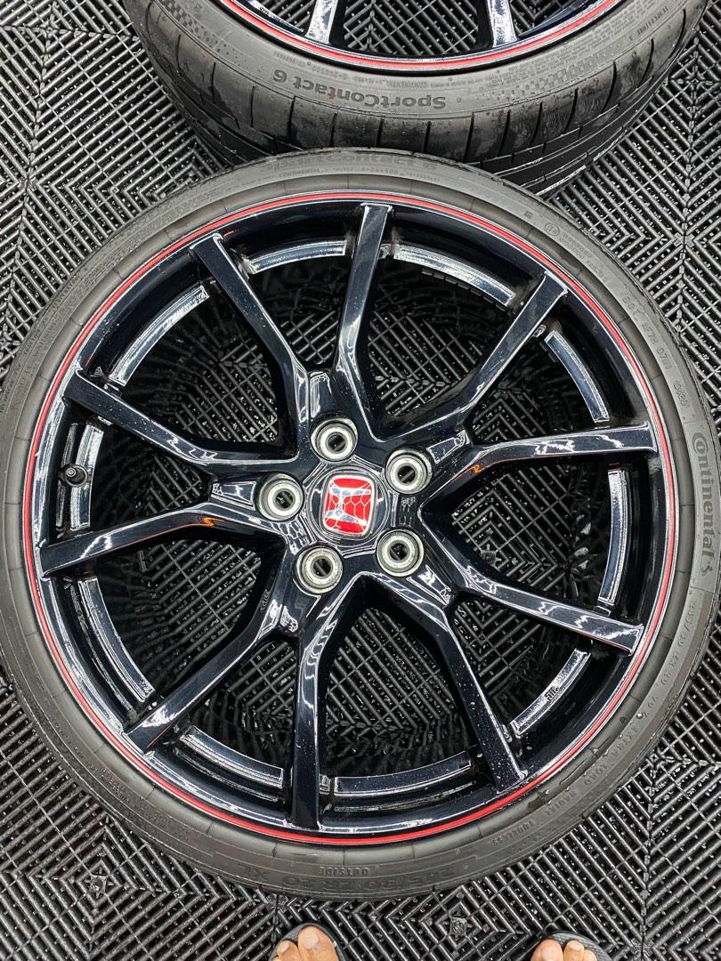 Honda Civic Type R FK8 rims, Car Accessories, Tyres & Rims on Carousell