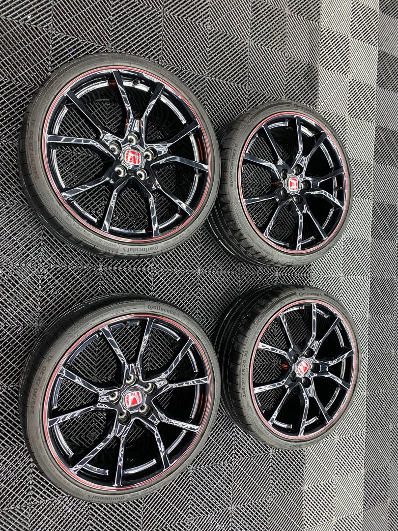 Honda Civic Type R FK8 rims, Car Accessories, Tyres & Rims on Carousell