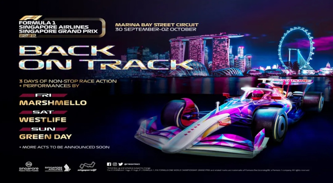 Formula 1 Singapore Grand Prix 3 day Turn 1 Grandstand pass, Tickets ...