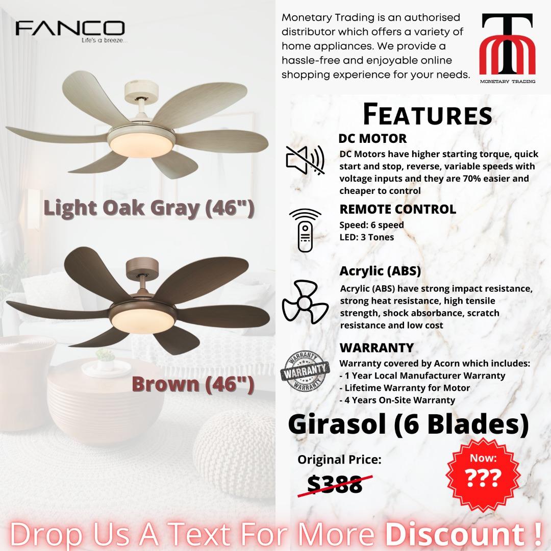 [INSTALLATION PACKAGE SALES] Fanco Ceiling Fans / Corner Fans ...