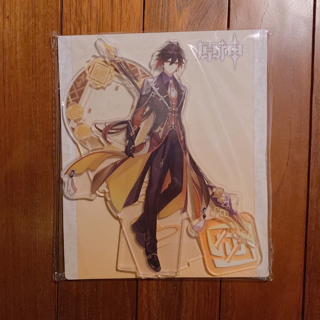 Genshin Impact Character Acrylic Standees Zhongli Yanfei Kaeya, Hobbies ...