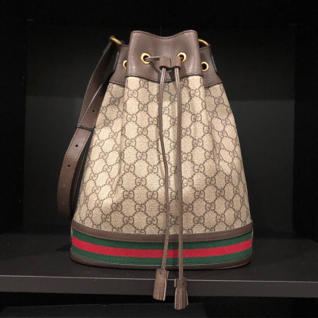Gucci Ophidia GG Bucket Bag, Women's Fashion, Bags & Wallets, Shoulder ...