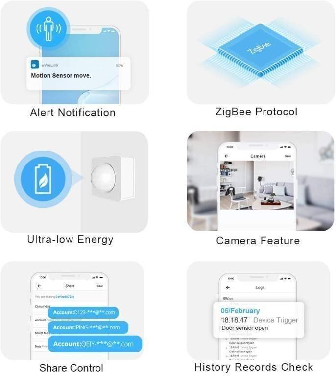 H2318 SONOFF SNZB-03 ZigBee Motion Sensor, Wireless Motion Detector Get ...