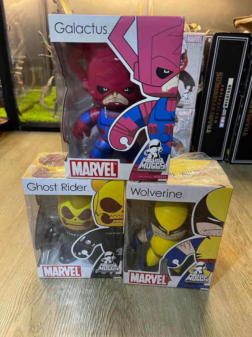 Hasbro Marvel Mighty Muggs For Sale as a Set - Galactus - Ghost Rider ...
