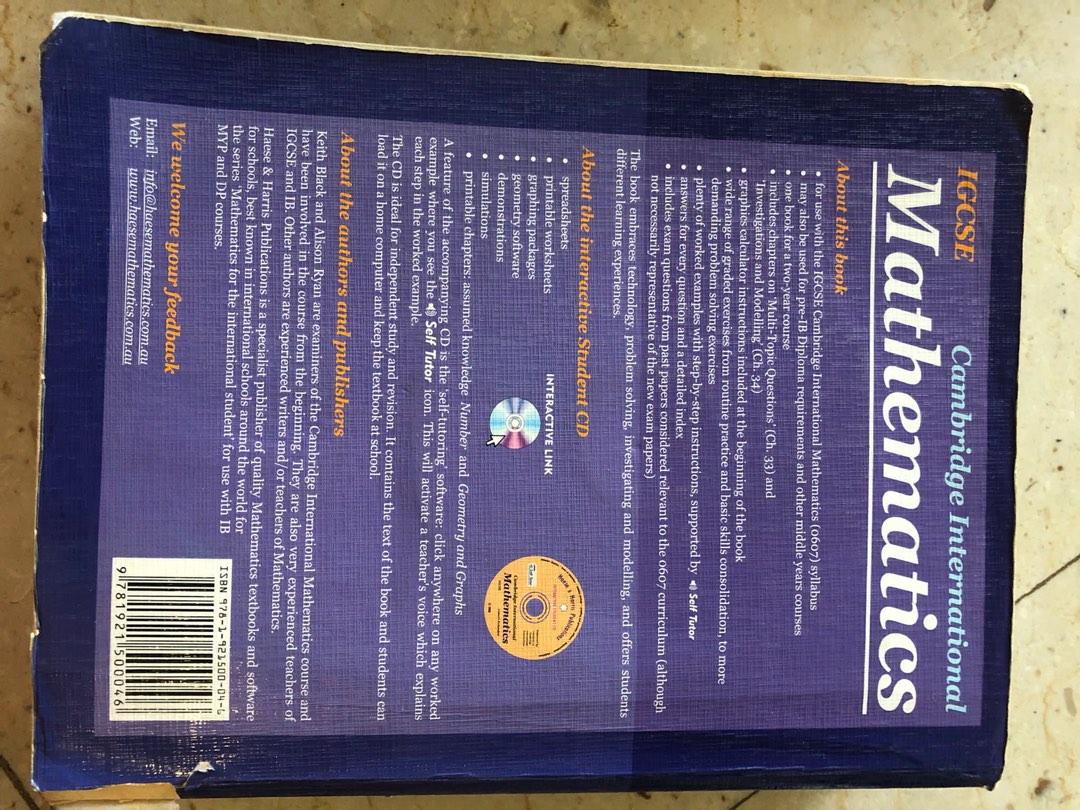IGCSE Cambridge Math textbook & Exam prep book, Hobbies & Toys, Books ...
