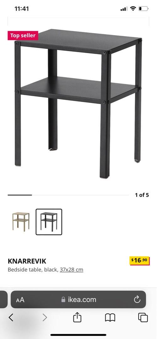 Ikea bed side table KNARREVIK - brand new!, Furniture & Home Living ...