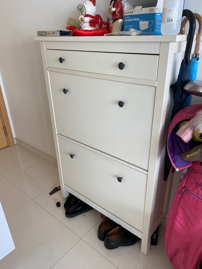 IKEA Hemnes shoe cabinet, Furniture & Home Living, Furniture, Shelves ...
