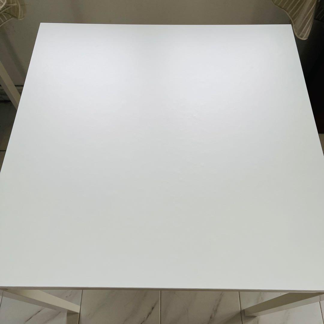 IKEA White 75cm x 75cm Table Dining / Study, Furniture & Home Living ...
