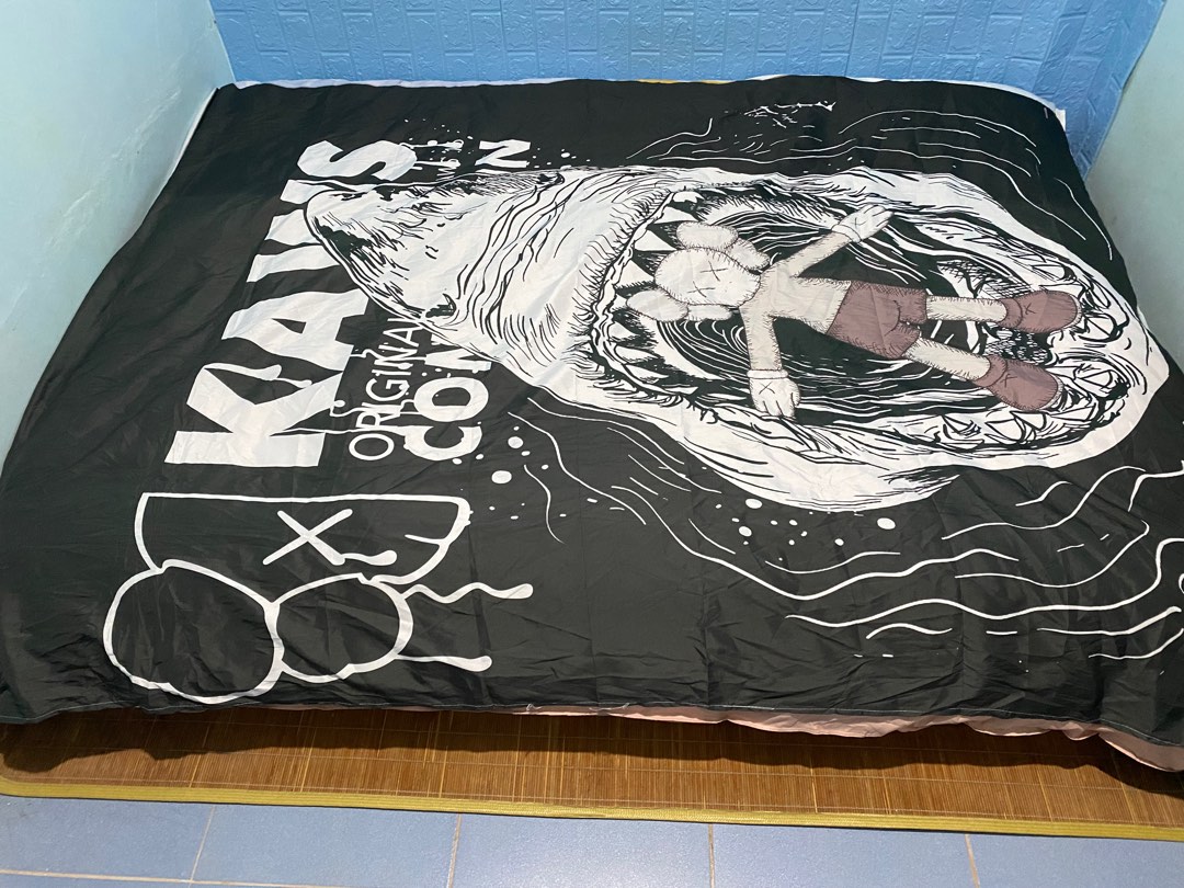 Kaws bed sheet family size, Furniture & Home Living, Bedding & Towels ...