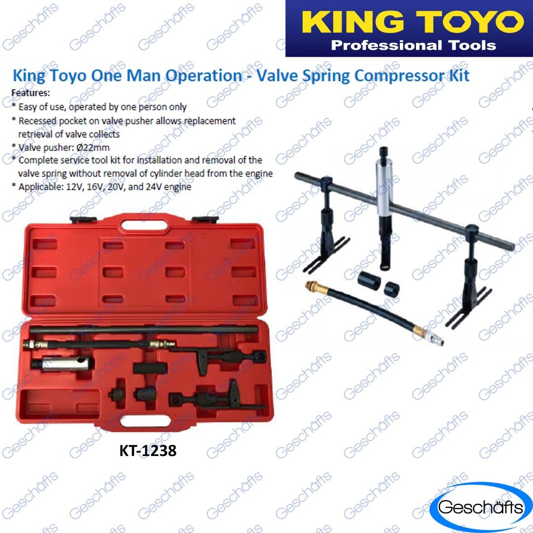 King Toyo One Man Operation - Valve Spring Compressor Kit, Furniture ...