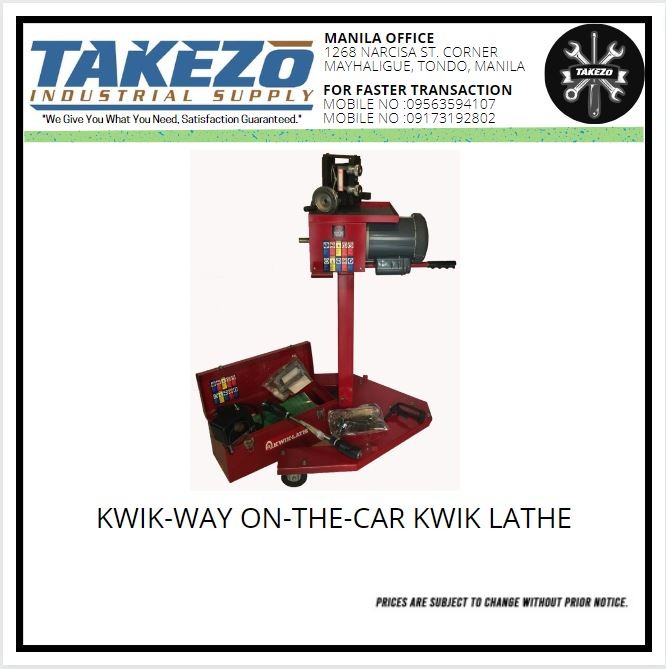 KWIK-WAY ON-THE-CAR KWIK LATHE, Commercial & Industrial, Industrial ...