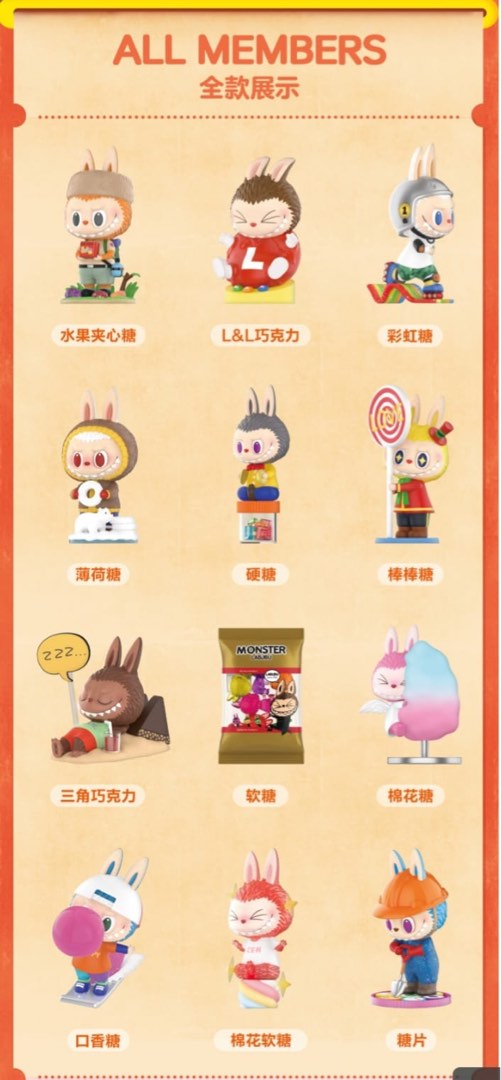 Labubu The Monster Candy, Hobbies & Toys, Toys & Games on Carousell