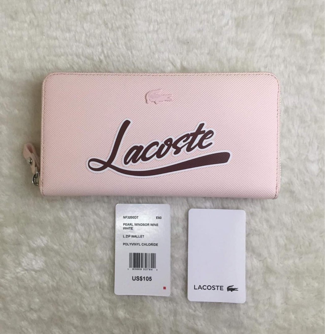 LACOSTE L ZIP WALLET, Women's Fashion, Bags & Wallets, Wallets & Card ...