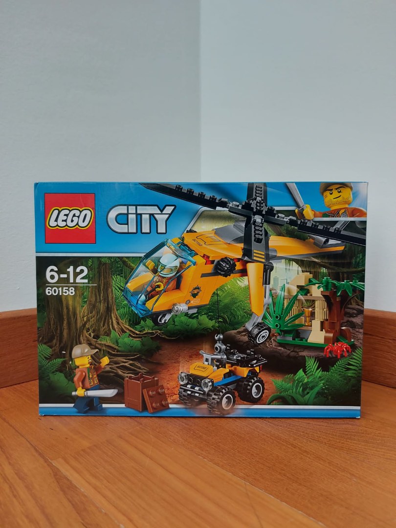 LEGO City Jungle Cargo Helicopter 60158, Hobbies & Toys, Toys & Games ...