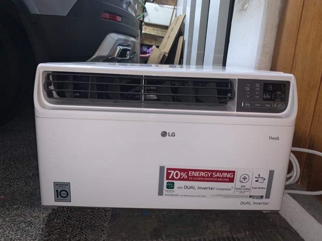 LG Inverter Window Type 1.5HP, TV & Home Appliances, Air Conditioning ...