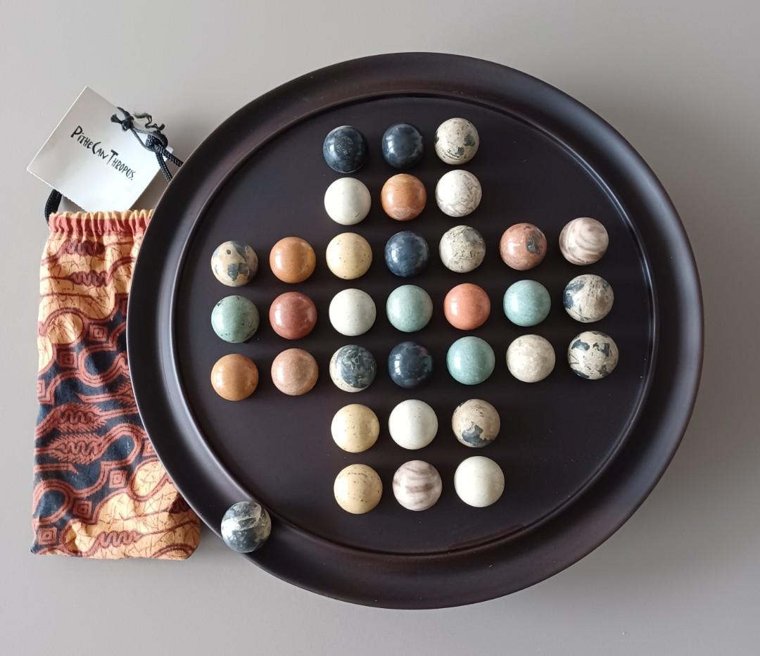 Marble Solitaire Board Game set, Hobbies & Toys, Toys & Games on Carousell