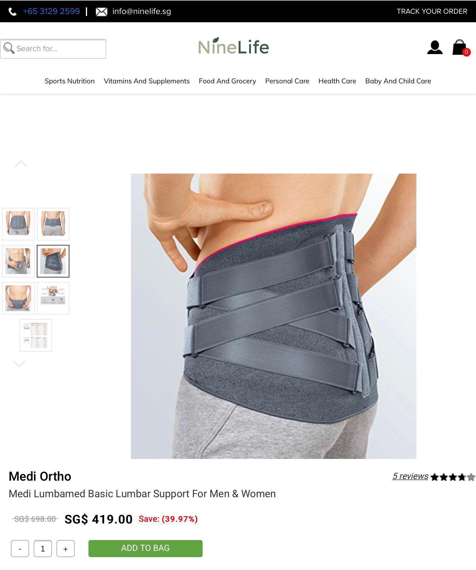 Medi Back Lumbered , Health & Nutrition, Medical Supplies & Tools on ...