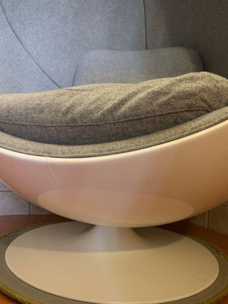 MIB Ball Chair by Eero Aarnio Fibreglass Grey -Free Delivery ...