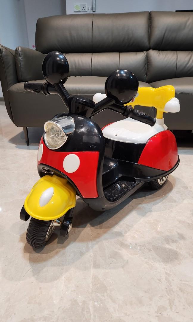 Mickey Mouse Electric Scooter, Babies & Kids, Infant Playtime on Carousell