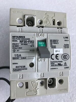Mitsubishi NF30-FAU 2P 15A, Commercial & Industrial, Industrial Equipment on Carousell