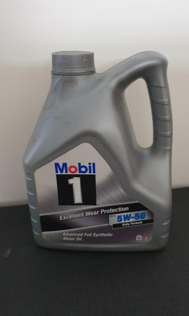 Mobil One 5W-50 High Performance Rally Formula Synthetic Oil, Car ...
