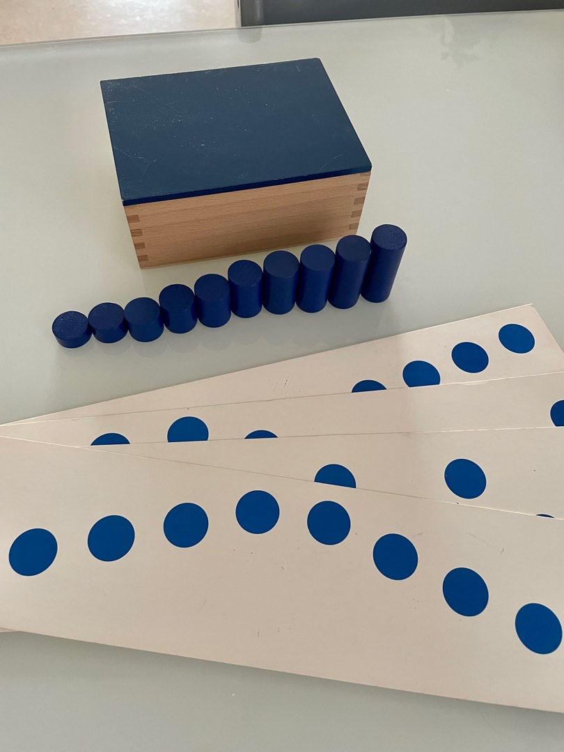 Montessori Knobless Cylinder (Blue Set), Hobbies & Toys, Toys & Games ...