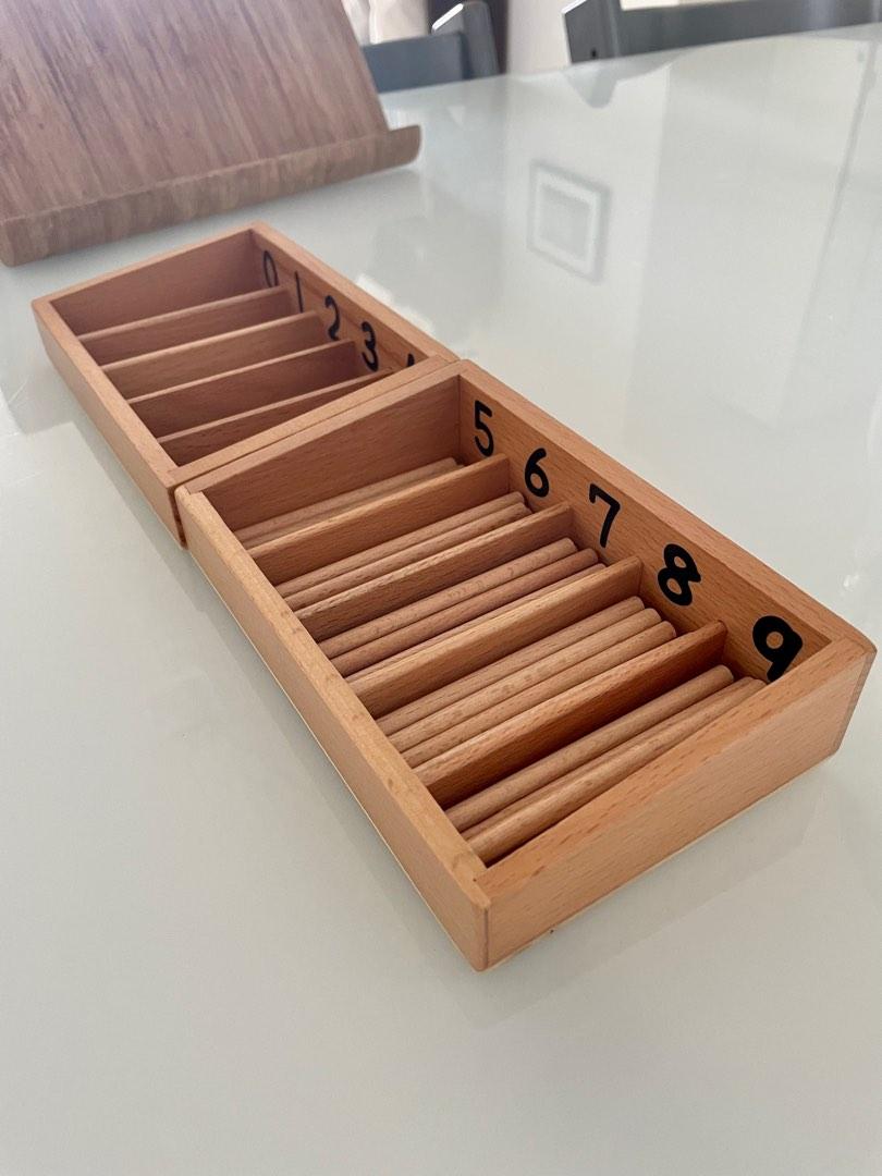 Montessori Spindle Box, Hobbies & Toys, Toys & Games on Carousell