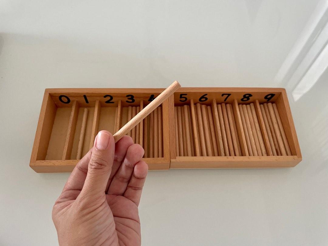 Montessori Spindle Box, Hobbies & Toys, Toys & Games on Carousell