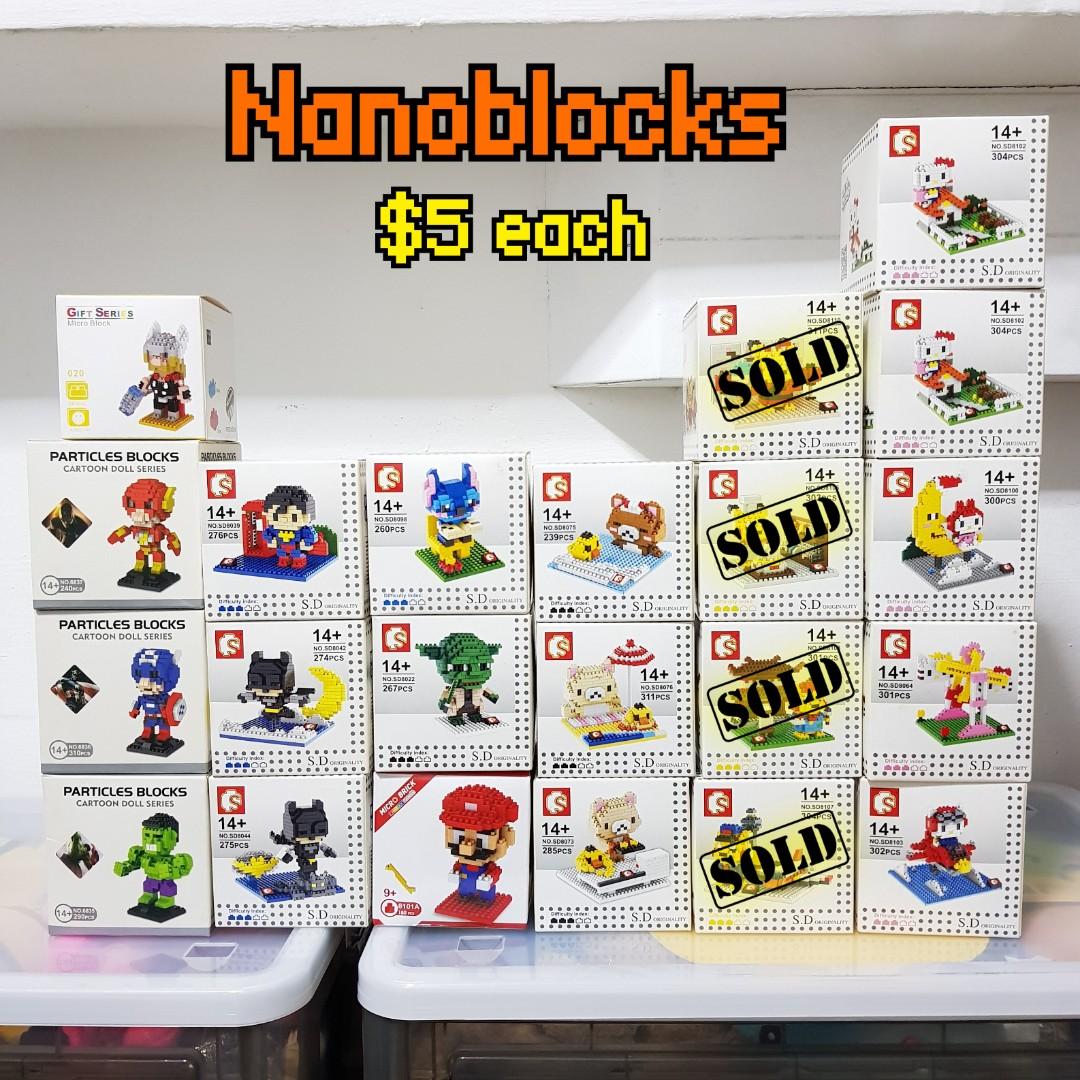 Nanoblock/ Building Block/ Connection Block (One Piece, Kaws, Marvel ...