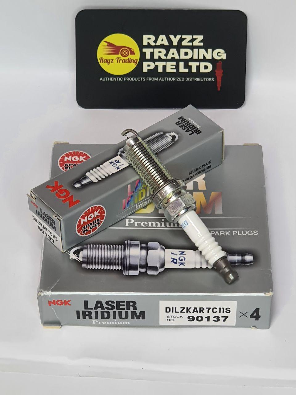 NGK DILZKAR7C11S laser iridium spark plug 4pcs set for Honda #Vezel # ...