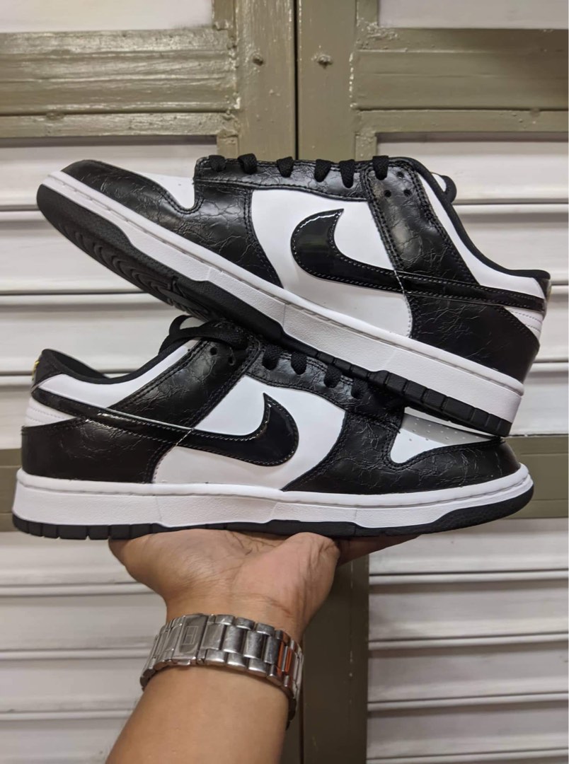NIKE DUNK WORLD CHAMPIONS BLACK AND WHITE, Men's Fashion, Footwear ...