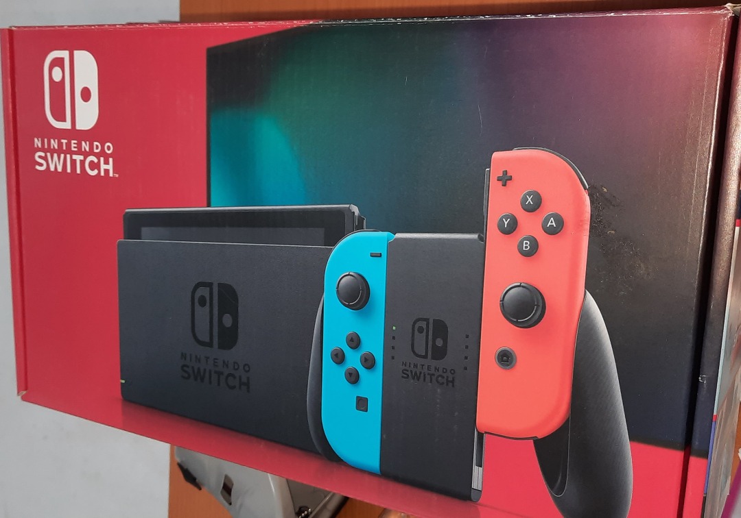 Nintendo Switch Console Version 2, Video Gaming, Video Game Consoles ...