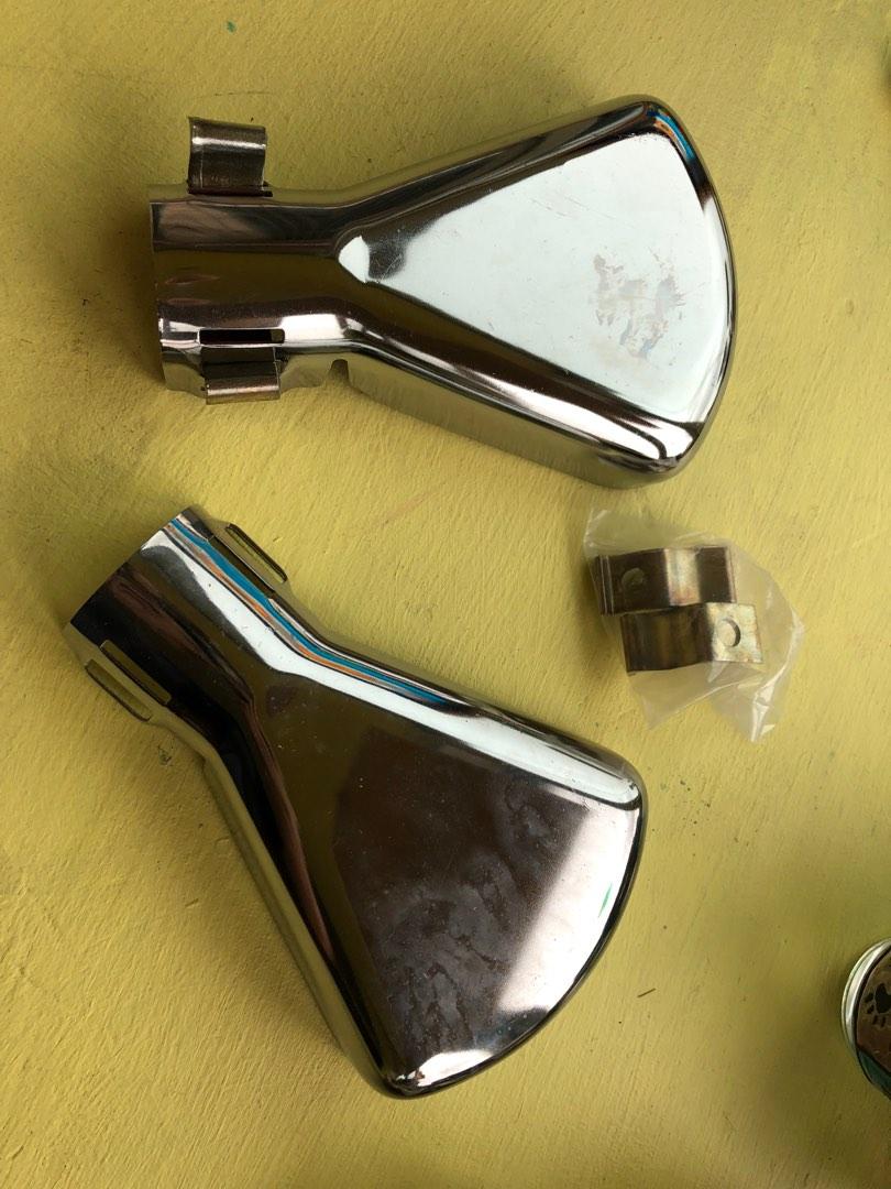 NOS Classic Car Fishtail Exhaust Chrome Trim, Car Accessories ...