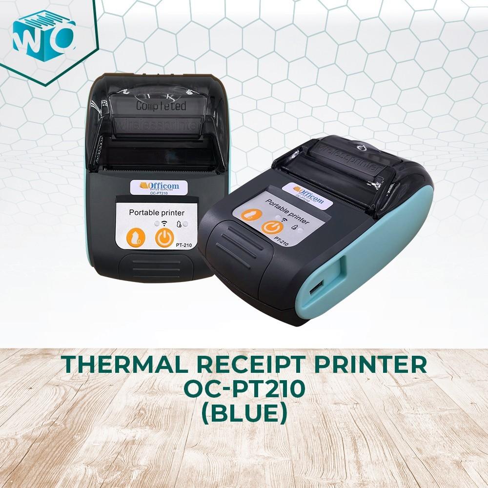 OFFICOM Portable Bluetooth Thermal Printer PT-210 with free pouch ...