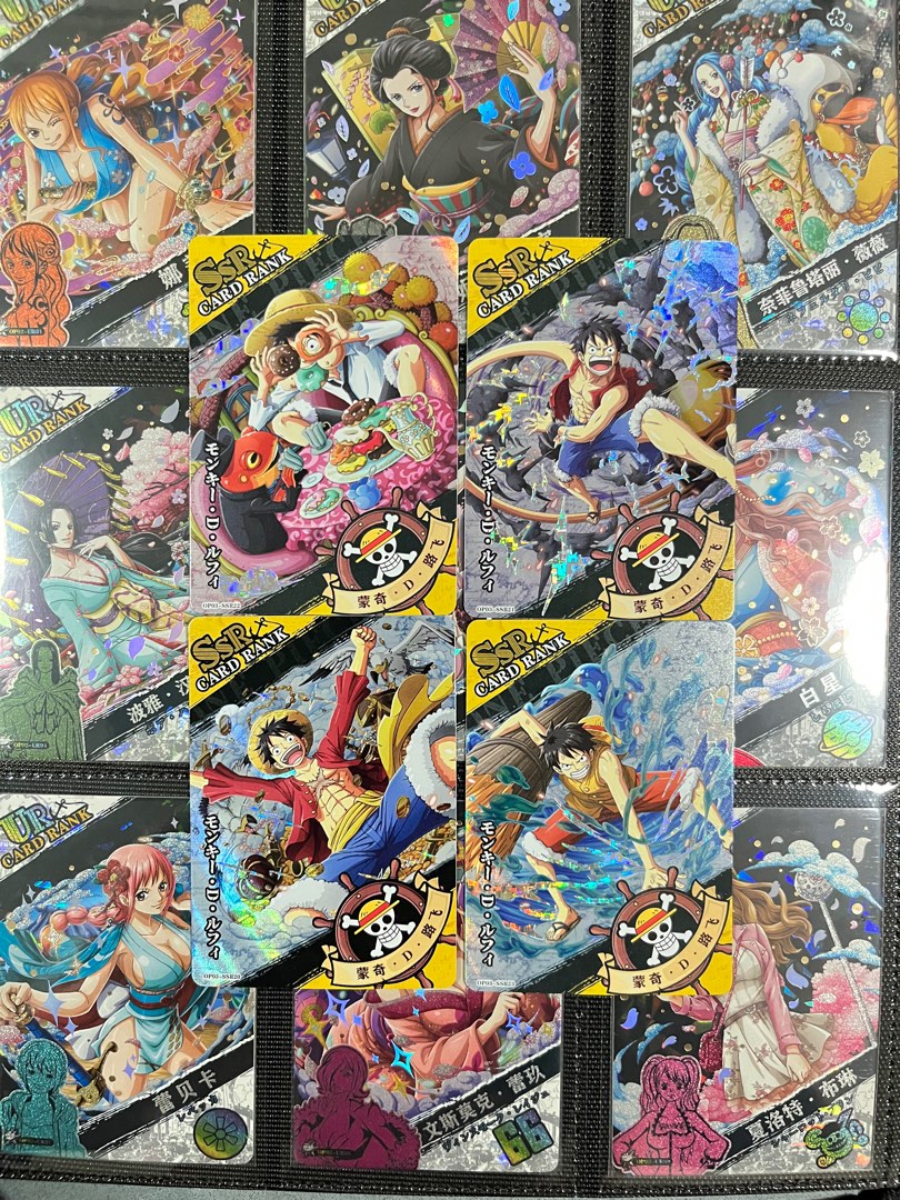 One Piece Luffy SSR Collectible Cards set 小恐龙, Hobbies & Toys, Toys ...