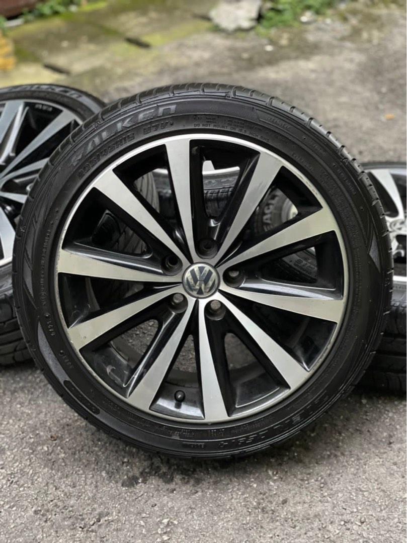 Original 16 inch sport rim Volkswagen Vento tyre 70%, Auto Accessories ...
