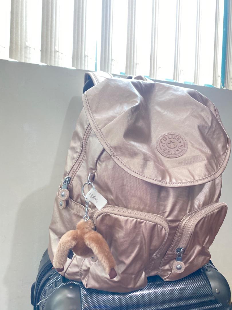 ORIGINAL KIPLING FIONA BACKPACK (QUARTZ METALLIC), Women's Fashion ...