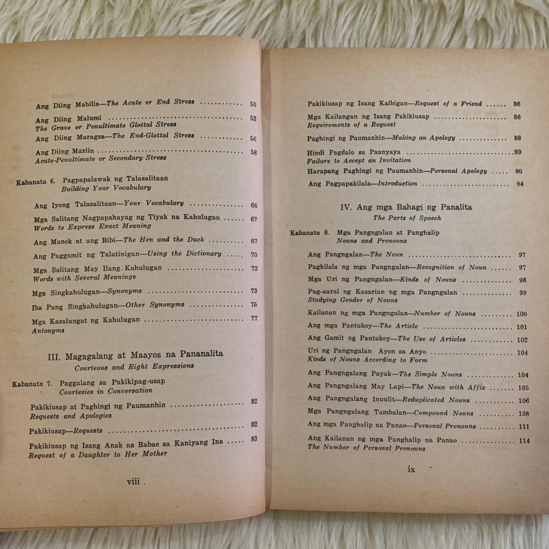 Pampaaralang Balarila ng Wikang Pambansa (Revised Edition), Hobbies ...