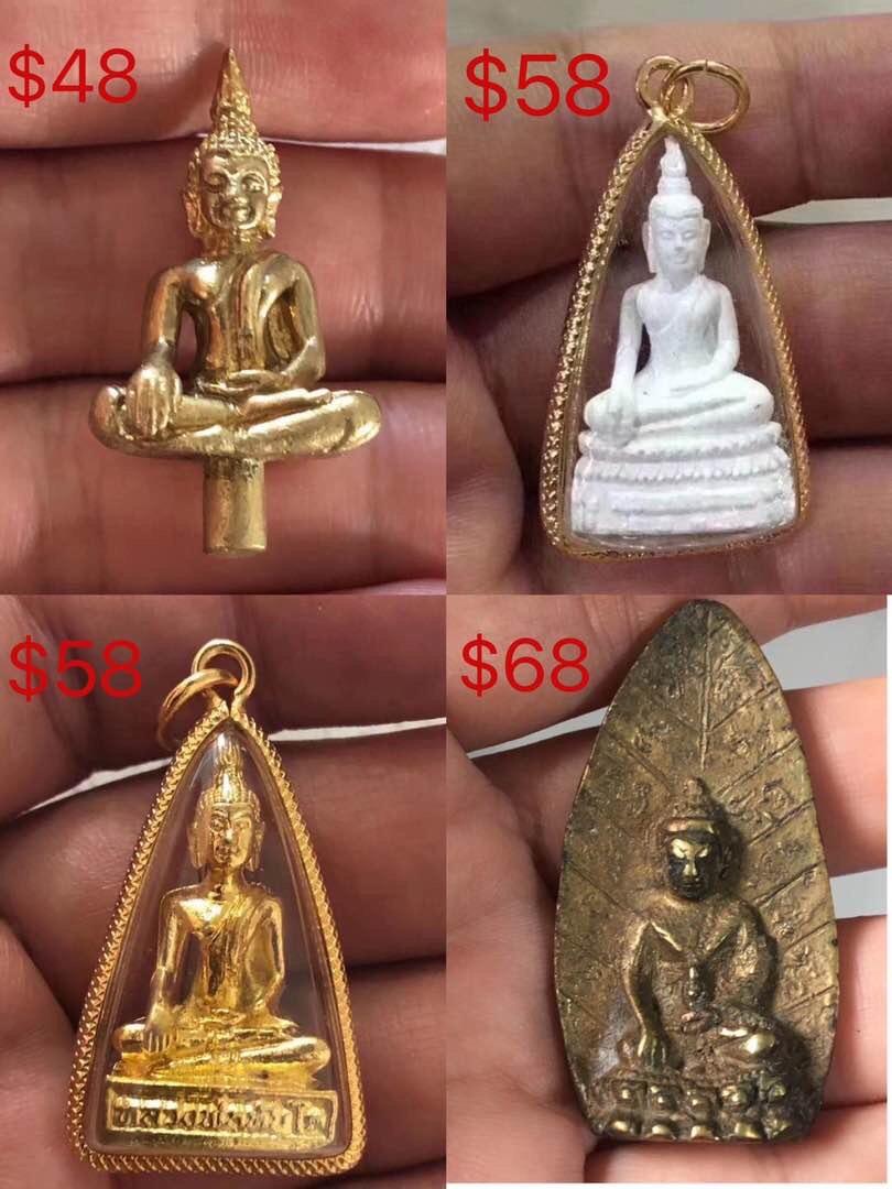 (Phra Yod Thong Lp Kaew White Buddha Wat Theppitak Punara Phra Lp ...