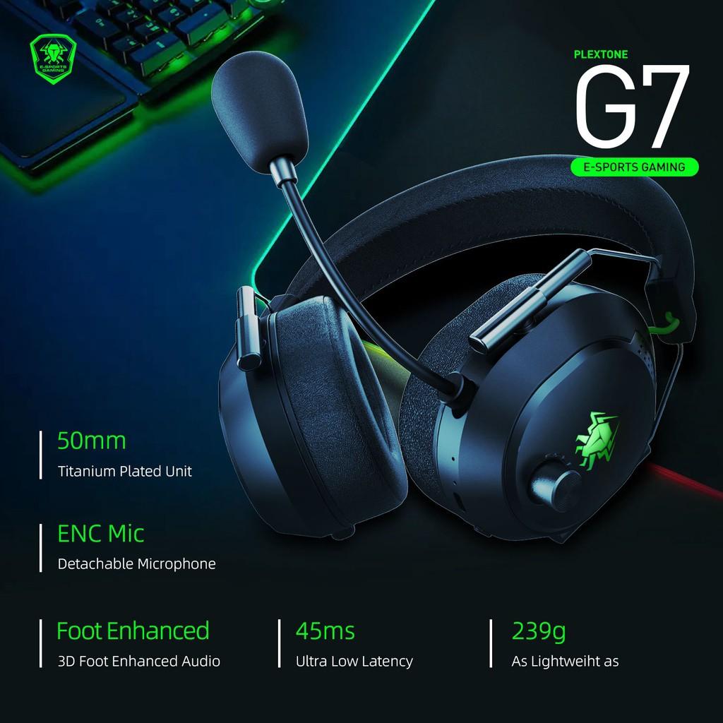 PLEXTONE G7 Gaming bluetooth headset Wireless headphone 45ms low ...